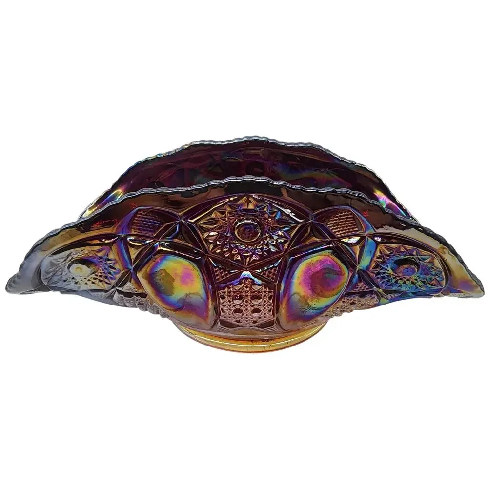 L.E. Smith | Dining | Vintage Le Smith Ruby Red Heritage Sunburst ...